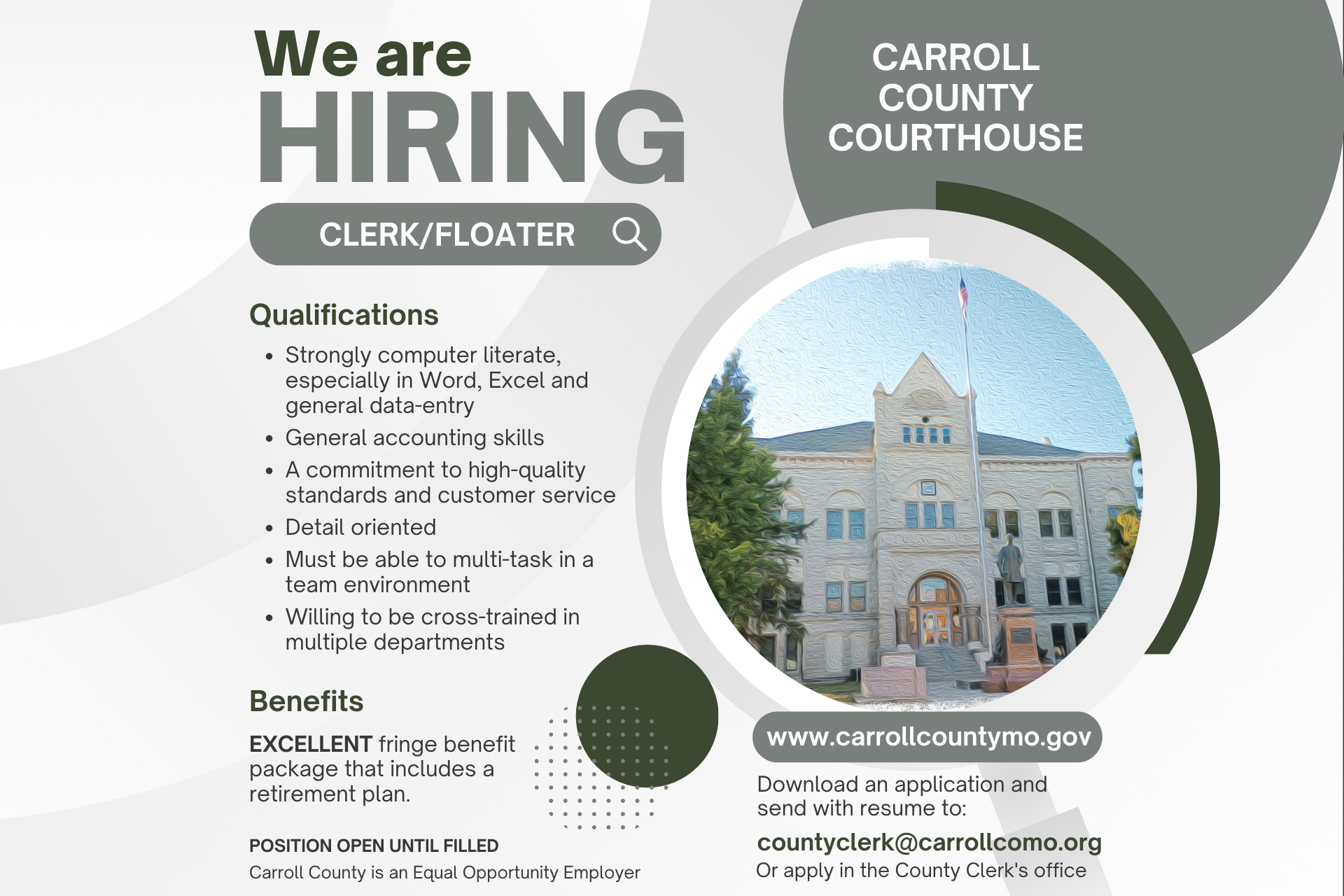News and Events – Carroll County Missouri Courthouse